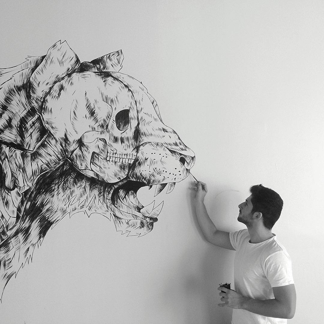 Artist Showcases Connection of Humans and Nature With Stunning Drawings ...