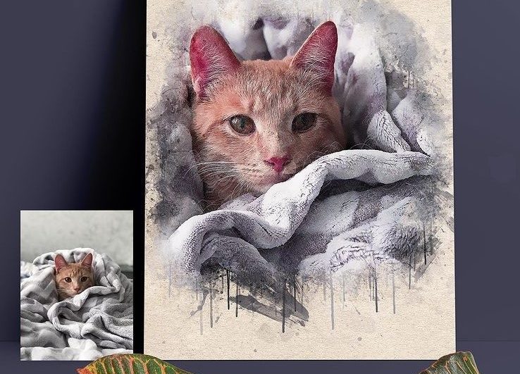 Artist Helps Animals Get Adopted By Painting Them On Canvases ...