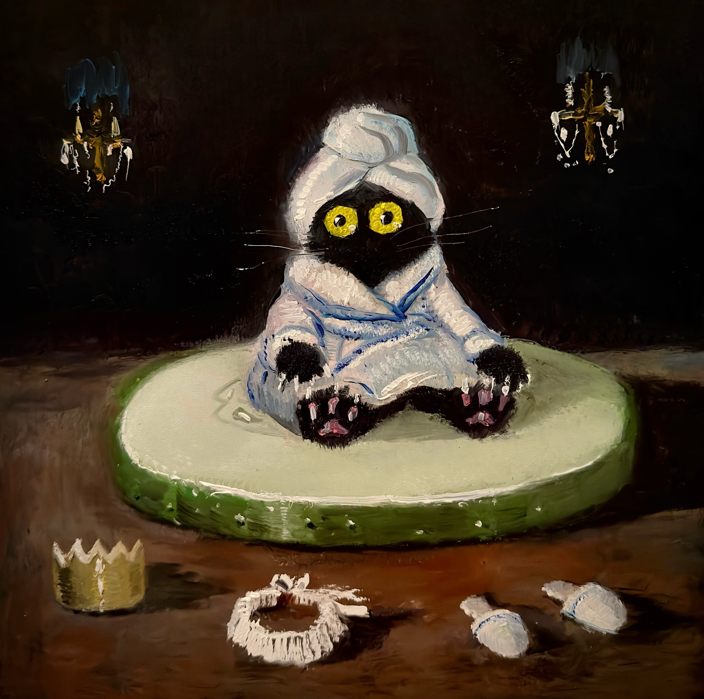 Black Cats Are the Main Stars of Vanessa Stockard’s Oil Paintings ...